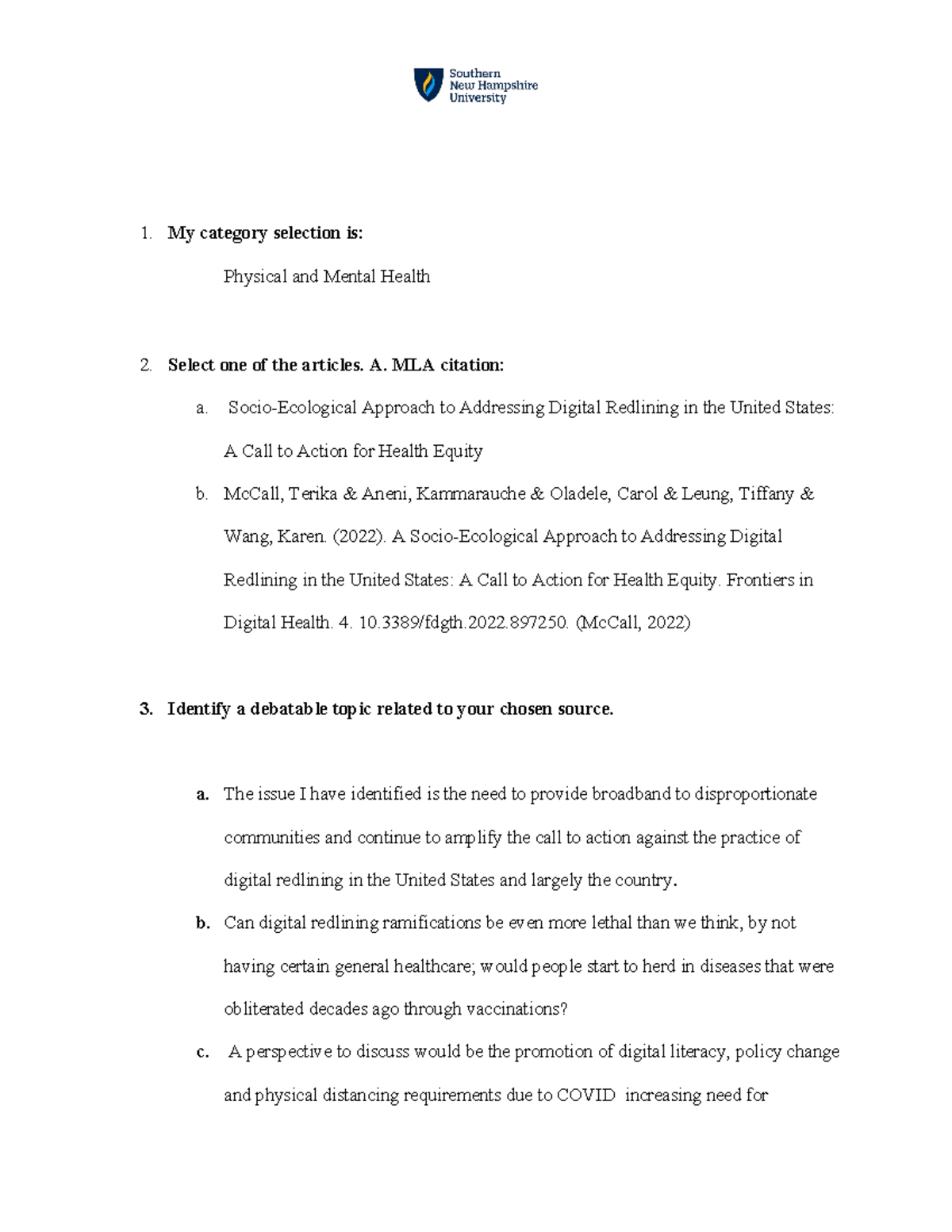 190 Research Question - Addressing Digital Redlining & Health Equity ...