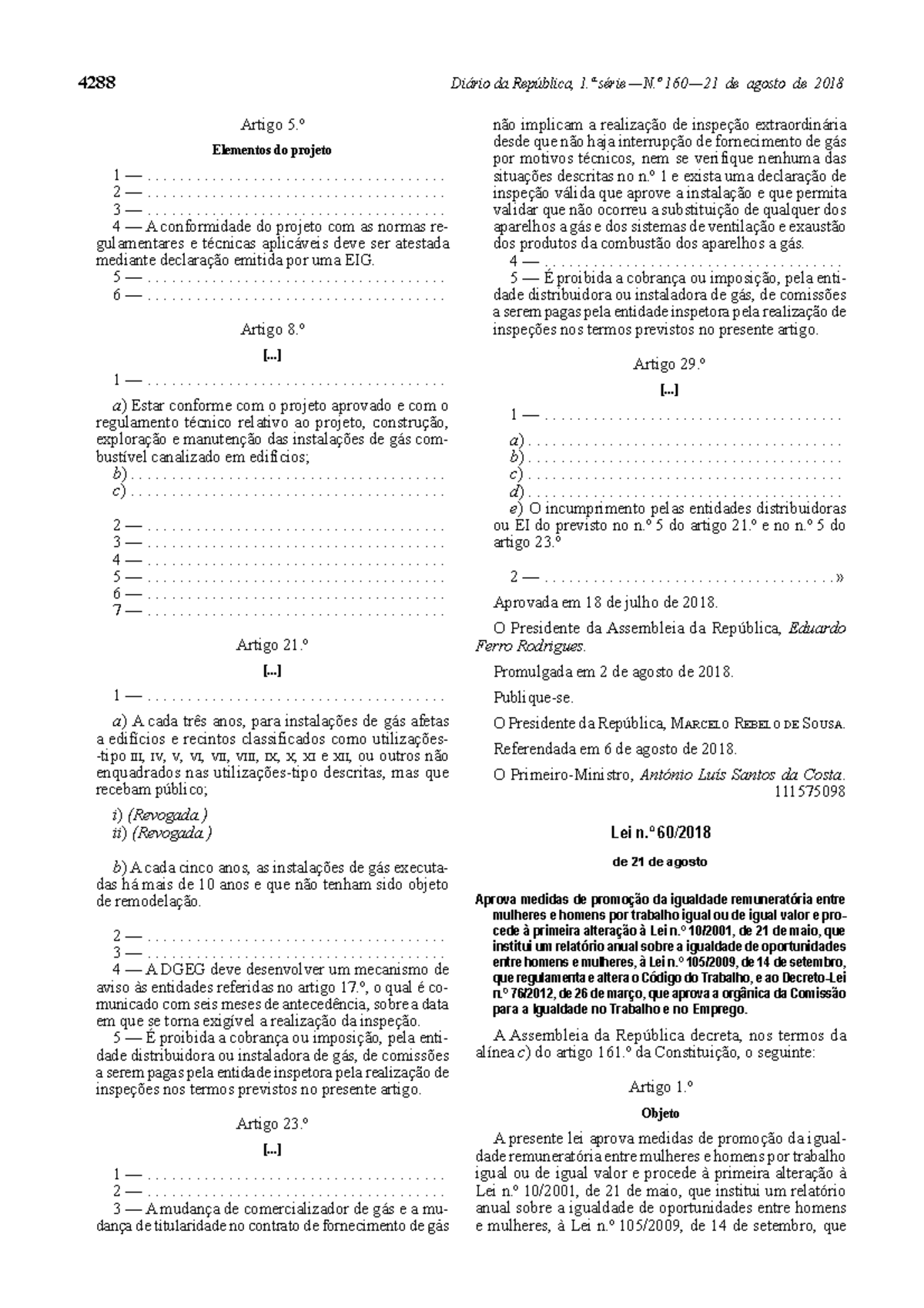 Lei n.º 60/2018 de 21 de Agosto: Promoção da Igualdade Remuneratória ...