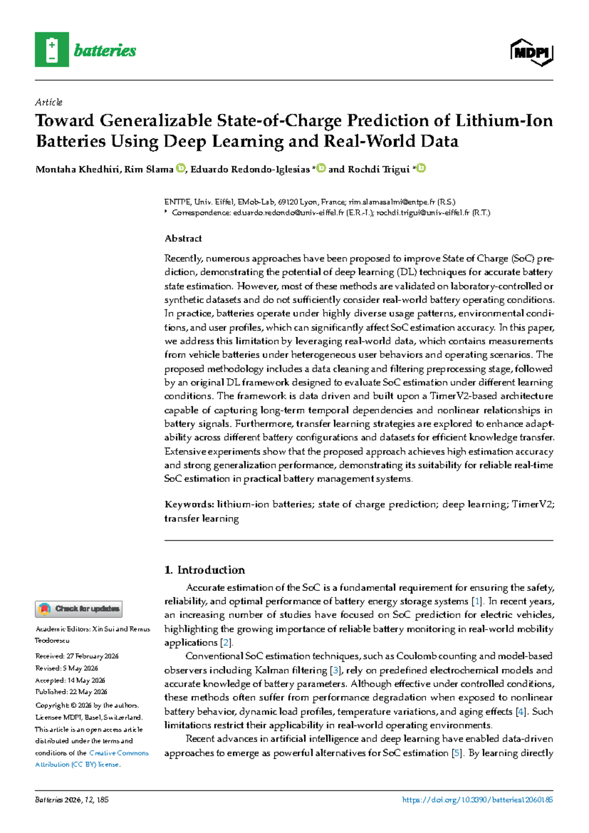 Deep Learning for Generalizable Battery SoC Prediction (ENTPE 2026 ...