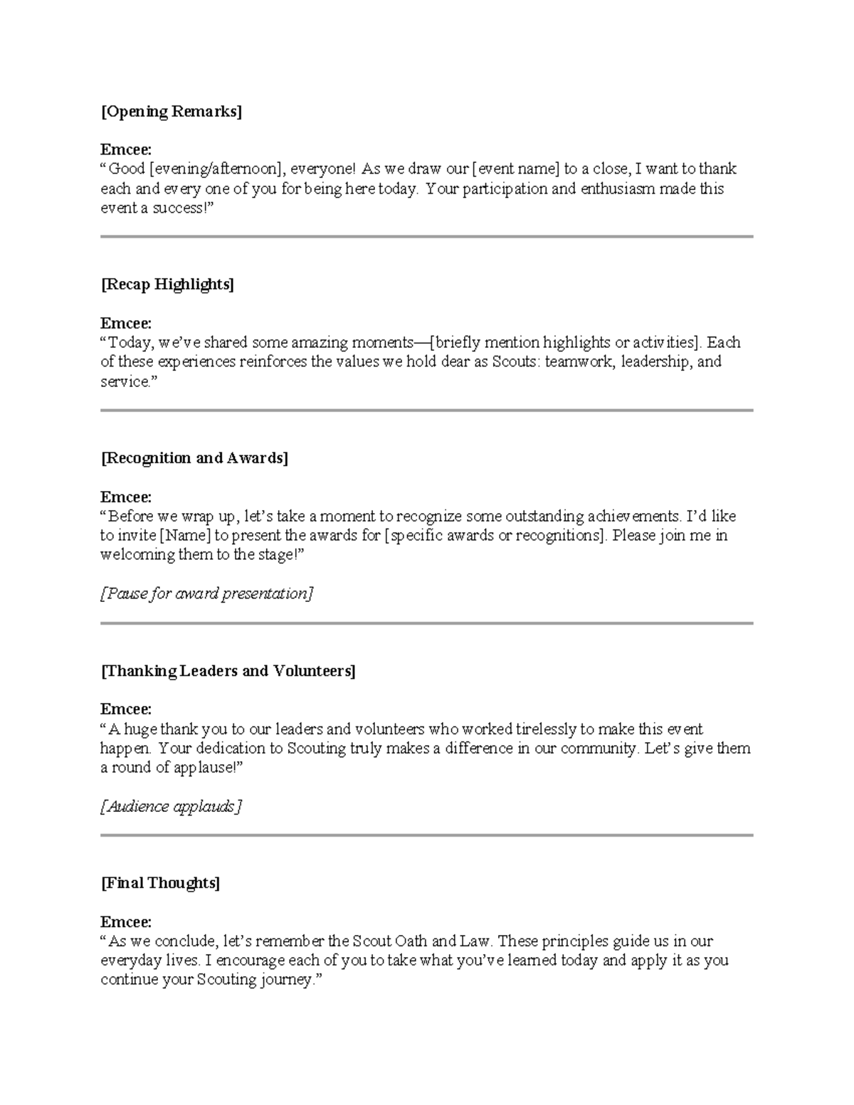 Teacher's Day Celebration: Closing Remarks and Tribute Script - Studocu