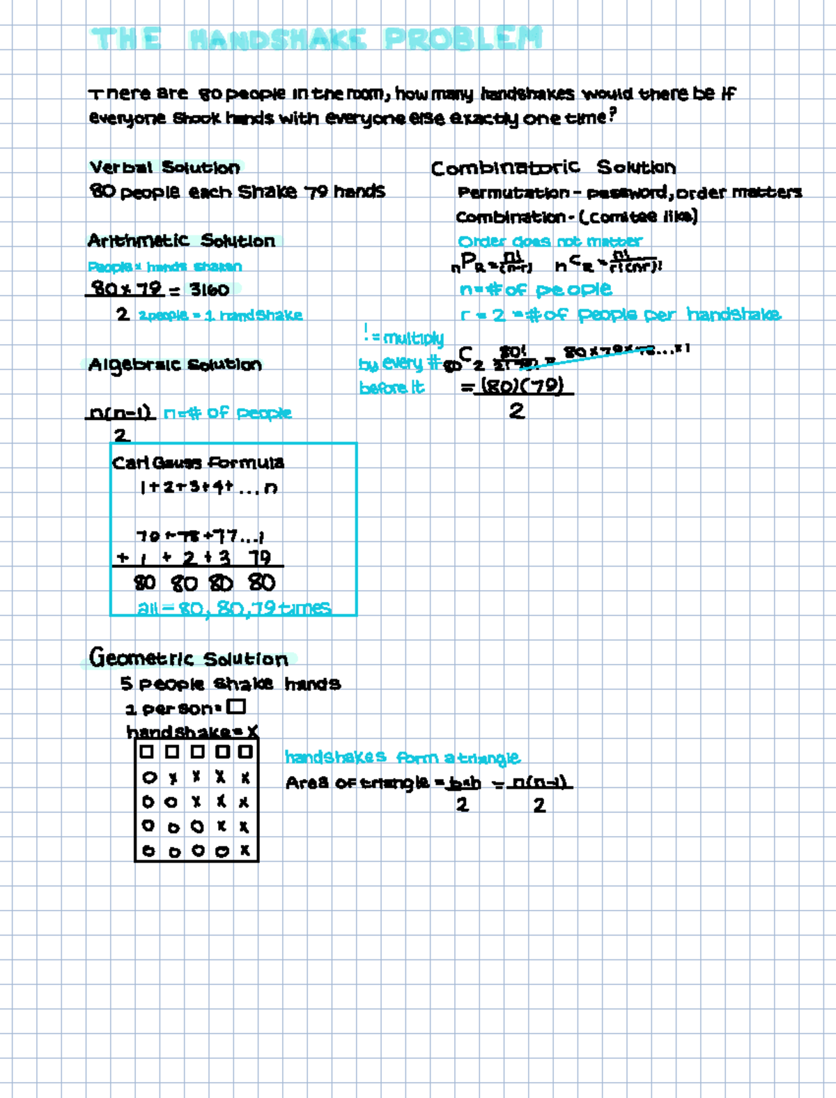 0114 adv2256 - Lecture notes on the Handshake problem - There are 80 ...