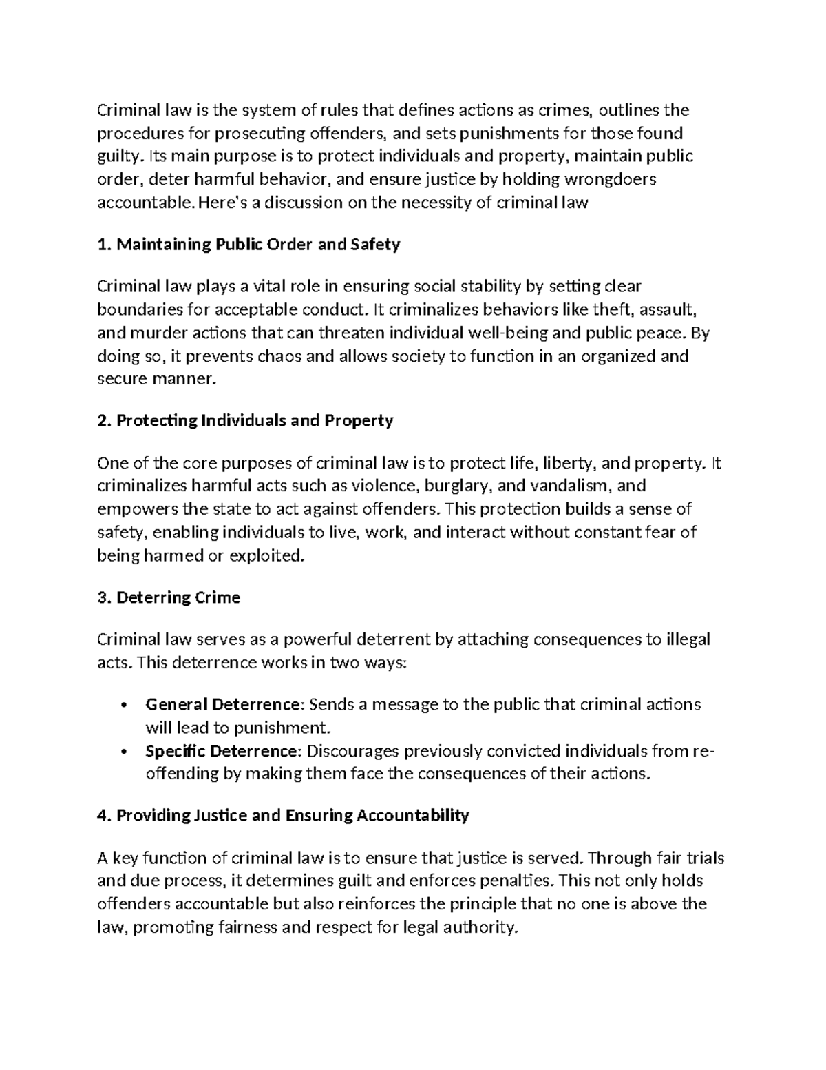 Criminal Law: Understanding Its Role in Justice & Public Safety - Studocu
