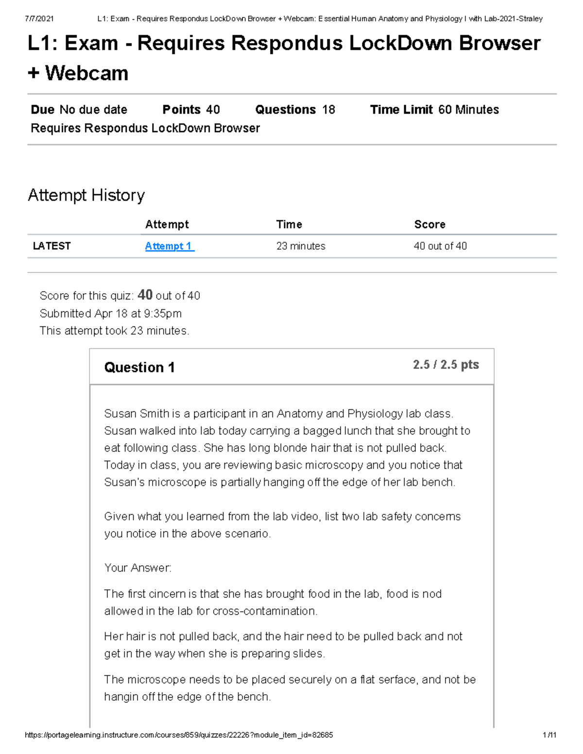 L1 Exam - Lab Safety & Anatomical Position Review Notes - Studocu