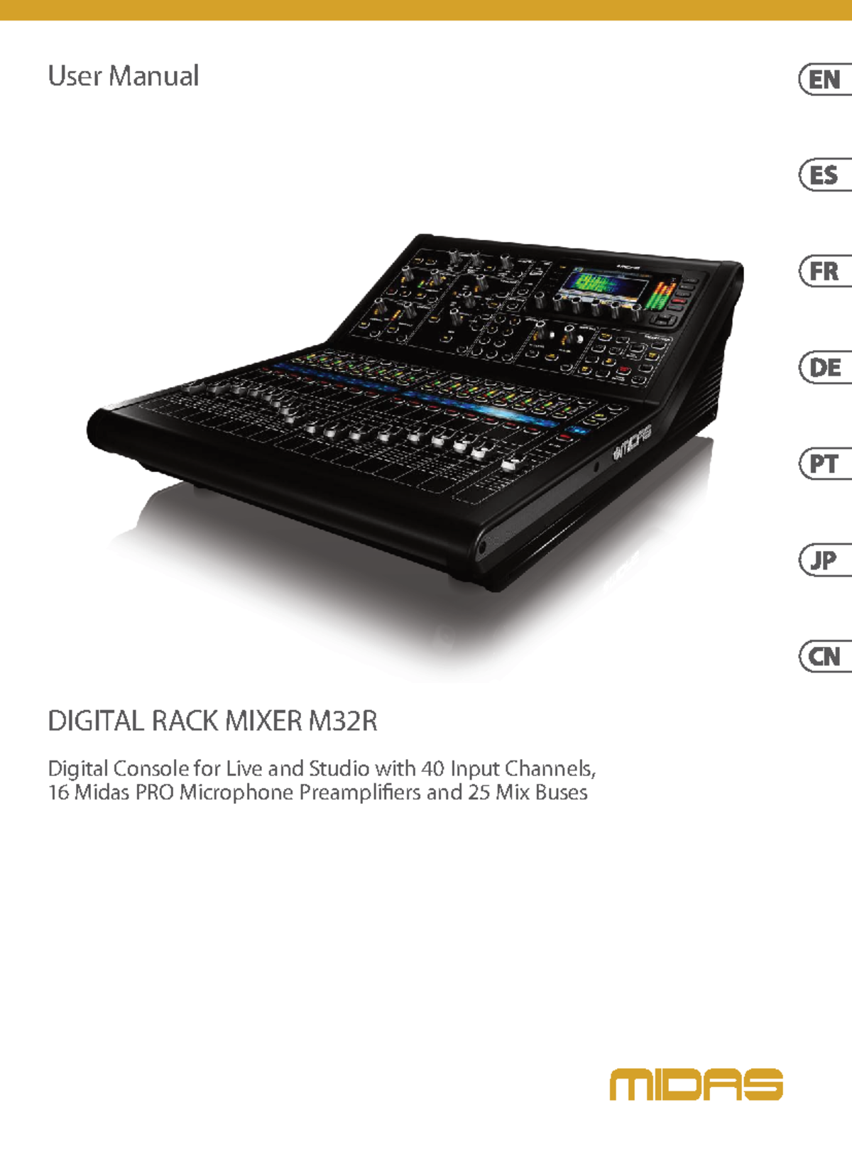 User Manual for M32R Digital Rack Mixer - AAA - Studocu