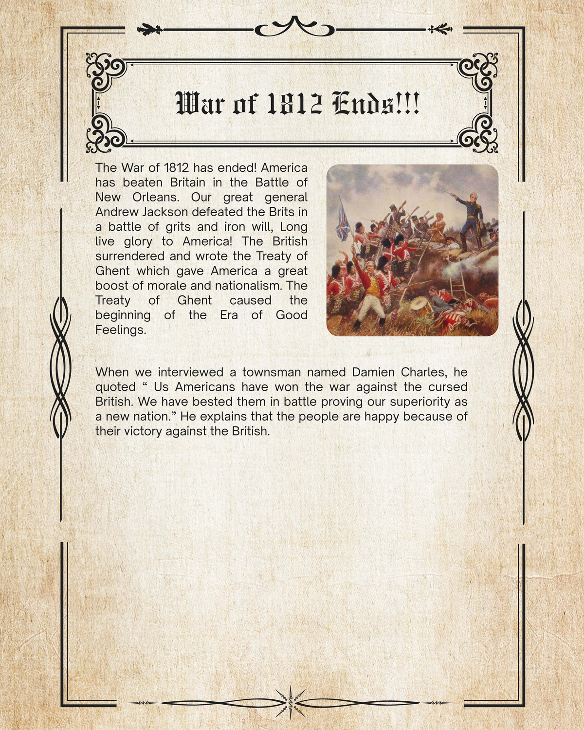 War of 1812: America's Victory and the Treaty of Ghent - Studocu
