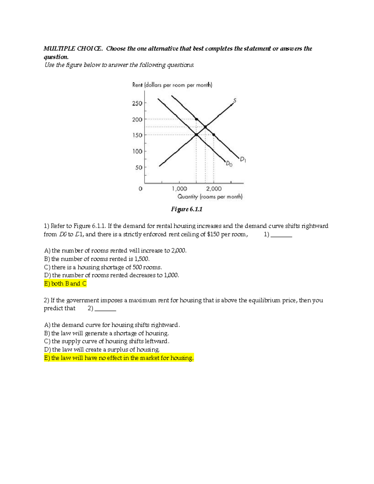 Microeconomics Chapter 6 - Tutorial Questions With Answers - MULTIPLE ...