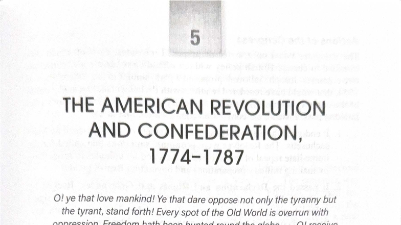 Amsco US History Chapter 5: The American Revolution & Confederation ...