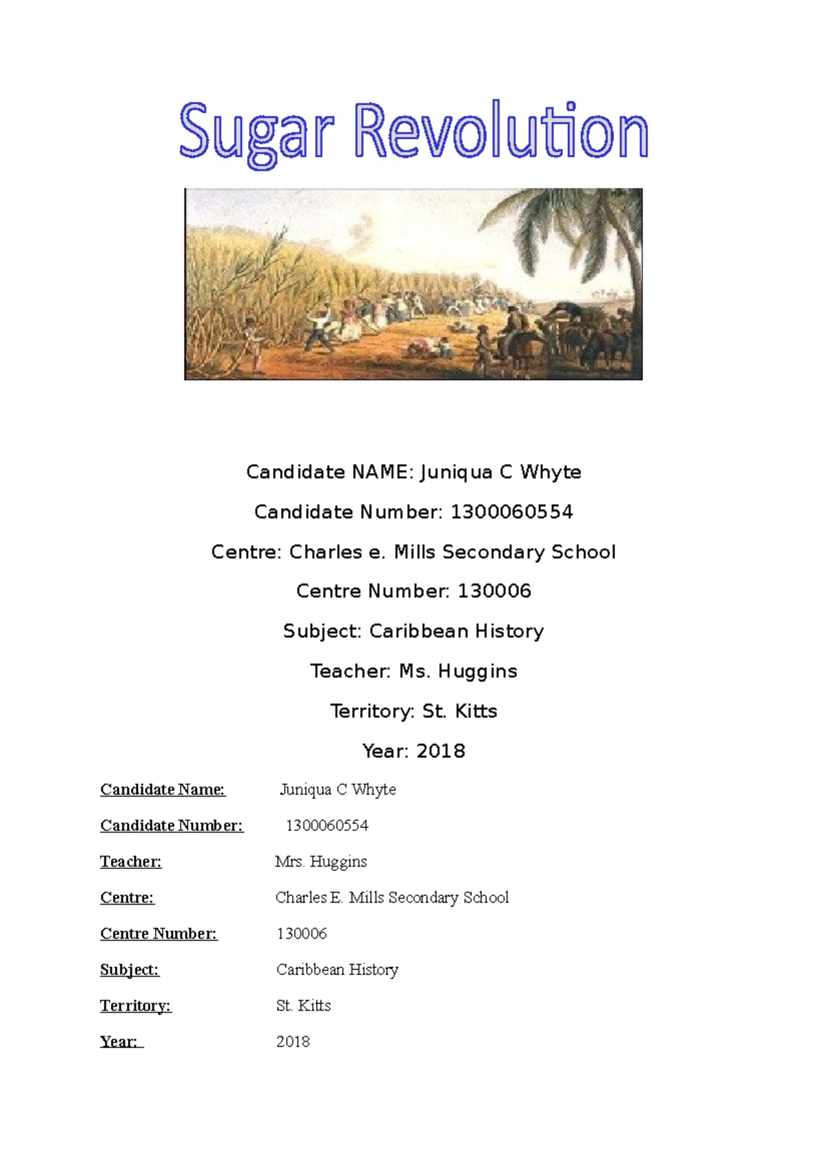 CSEC Caribbean History - CARIBBEAN EXAMINATIONS COUNCIL Caribbean ...