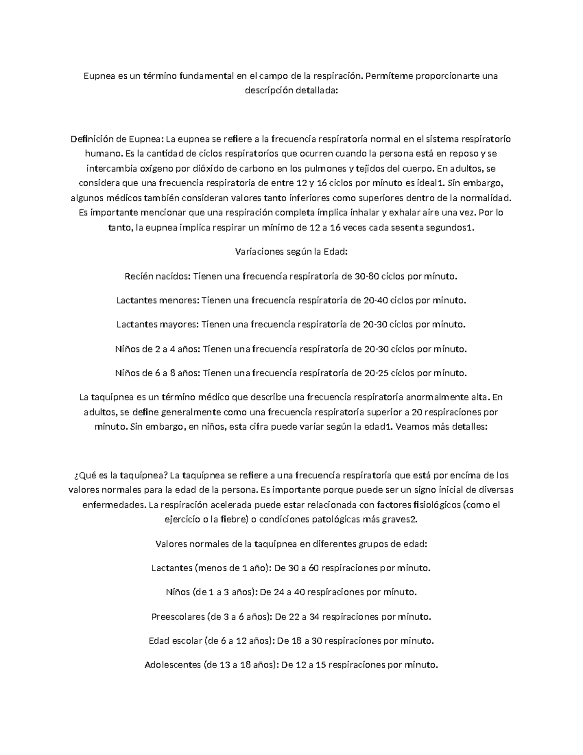 Eupnea, Taquipnea, Bradipnea y Apnea: Definiciones y Detalles Clínicos ...