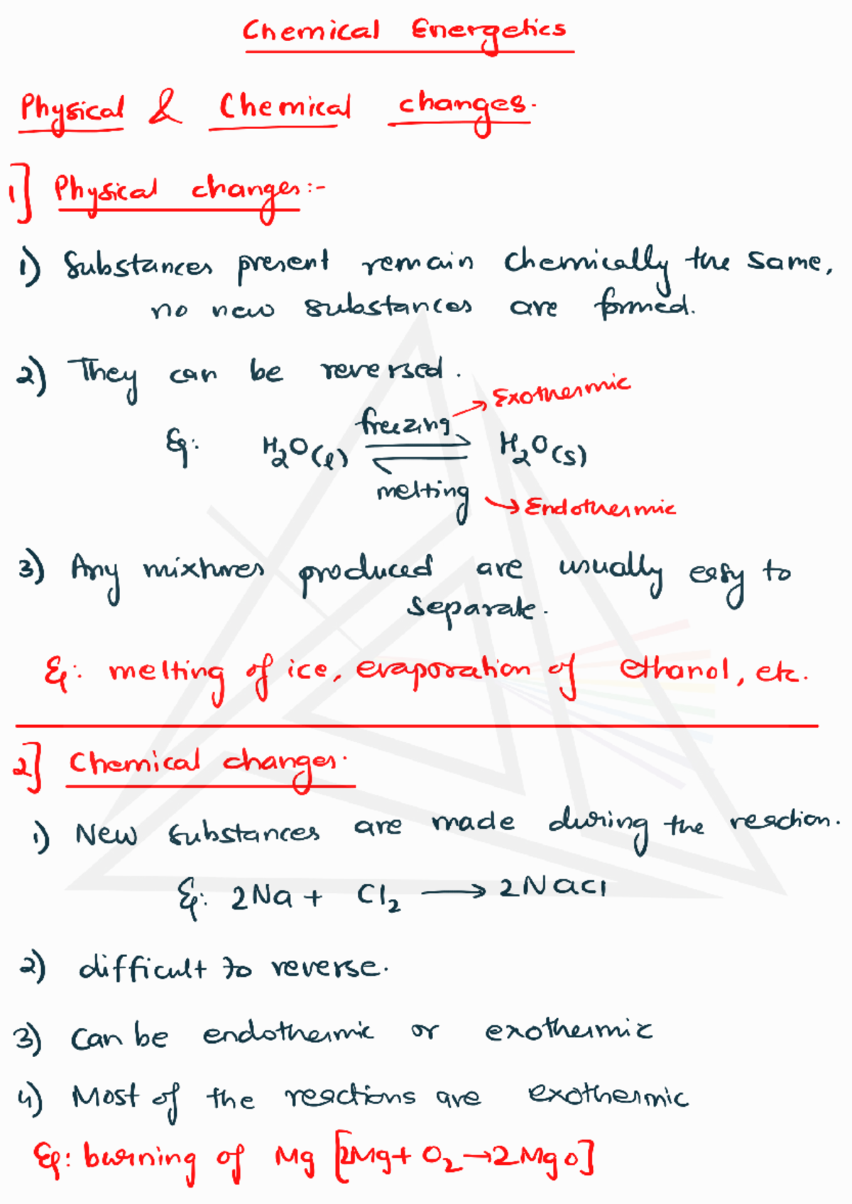 Chemical energetics igcs notes - Chemical Energetics Physical Chemical ...