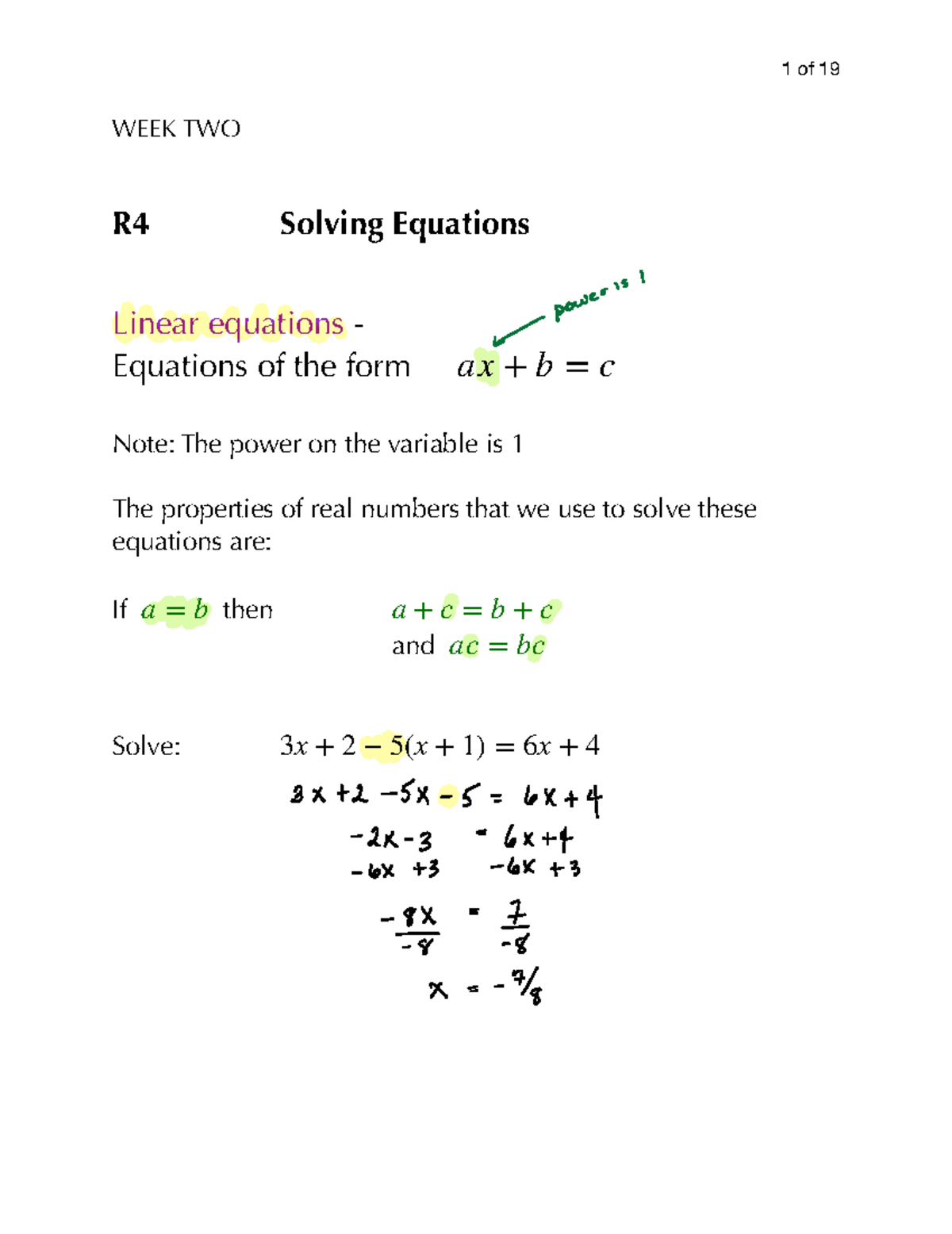 Polynomial and Rational Functions Analysis - MATH 101 Lecture Notes ...