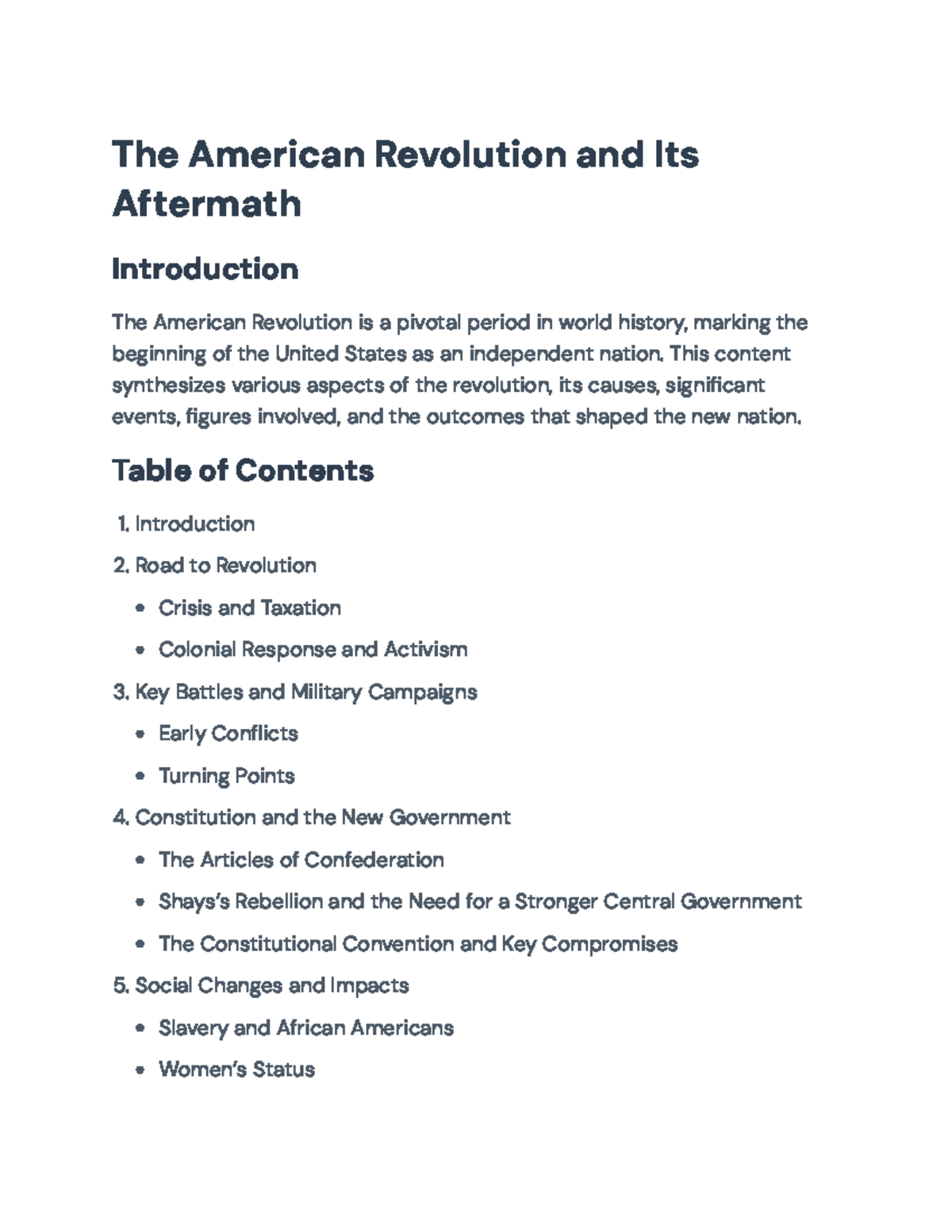 American Revolution: Causes, Key Events, and Social Changes - The ...
