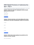 D431 - Digital Forensics in Cybersecurity - Studocu