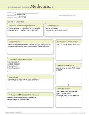 Furosemide medication template - ACTIVE LEARNING TEMPLATES THERAPEUTIC ...
