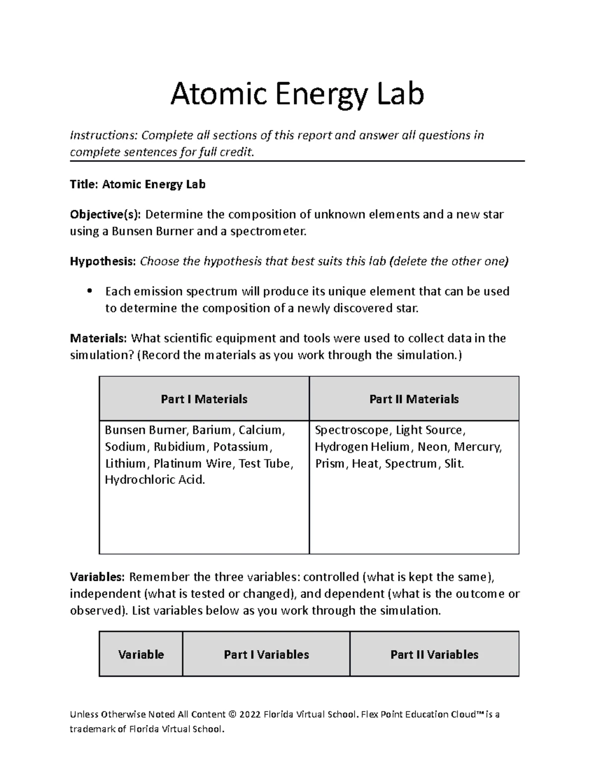 SCH3U Periodic Trends in Reactivity Lab Report and Observations - Studocu