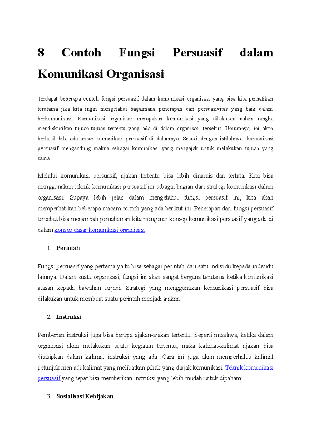 8 Contoh Fungsi Persuasif dalam Komunikasi Organisasi dan Penerapannya ...
