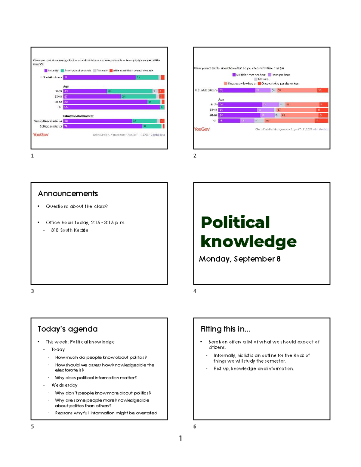 Political Knowledge and Citizenship: Importance of Being Informed - 333 ...