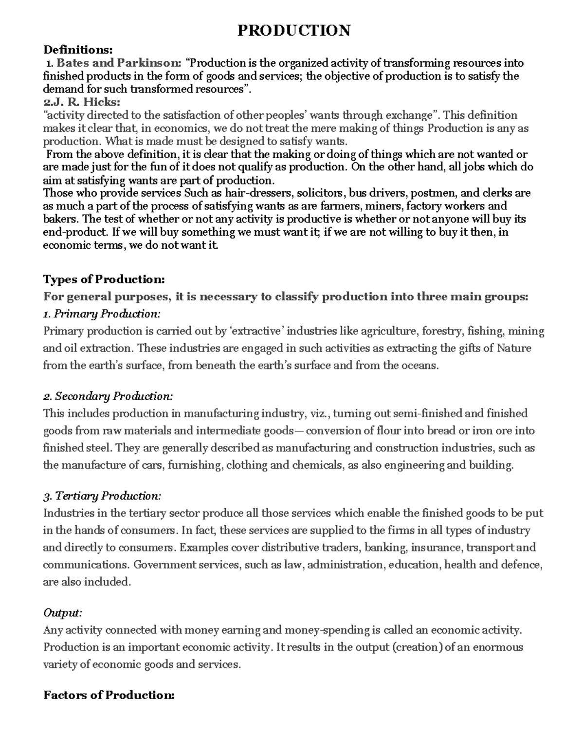 Production Economics: Definitions, Types, and Planning & Control ...