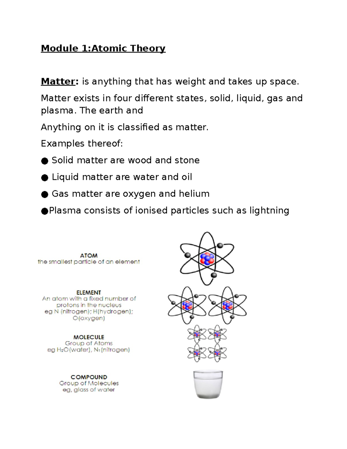 IE N2 Module Notes: Atomic, Direct & Alternating Current Theories - Studocu