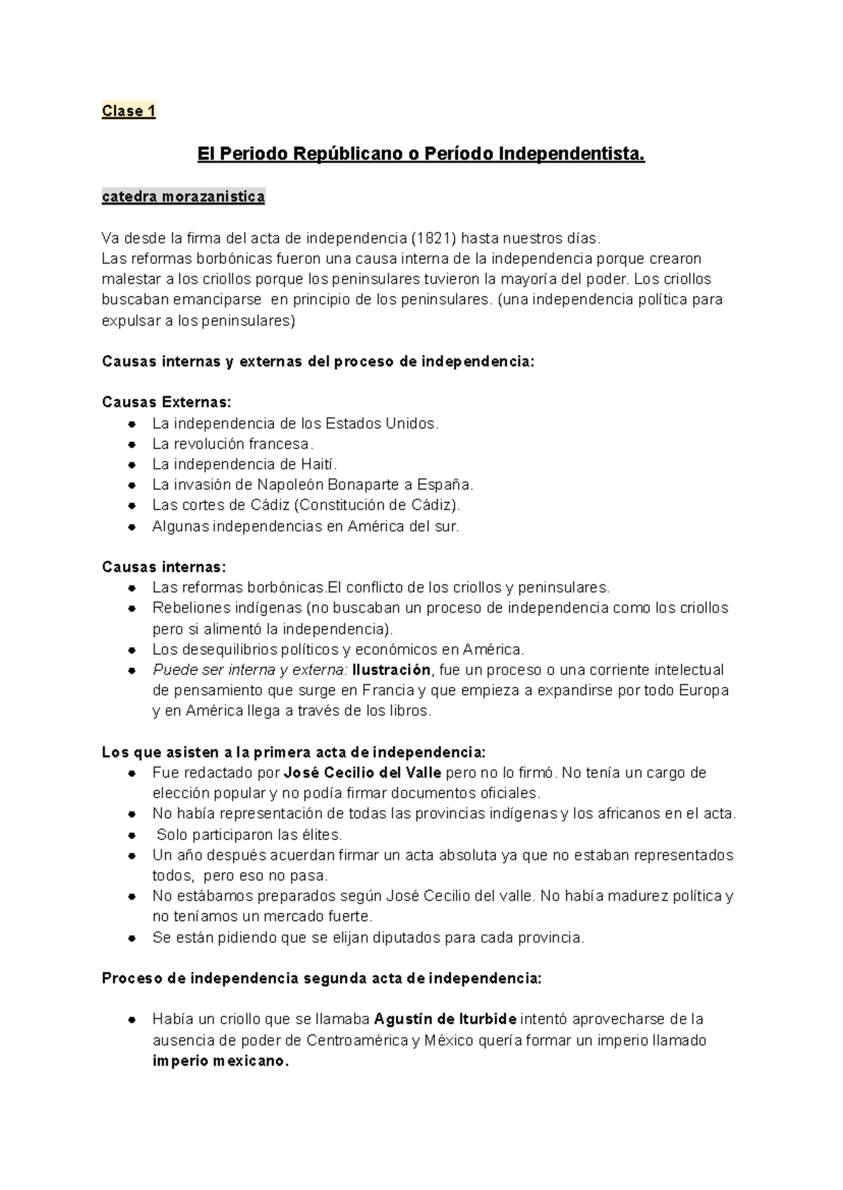 Historia Unidad 3: El Periodo Republicano y sus Transformaciones - Studocu