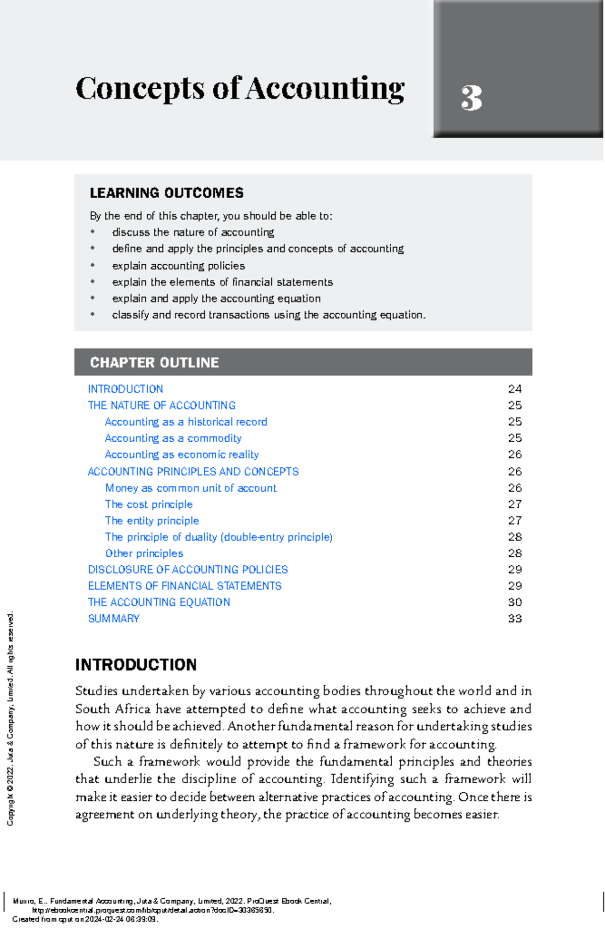 Fundamental Accounting 3: Key Concepts and Learning Outcomes - Studocu