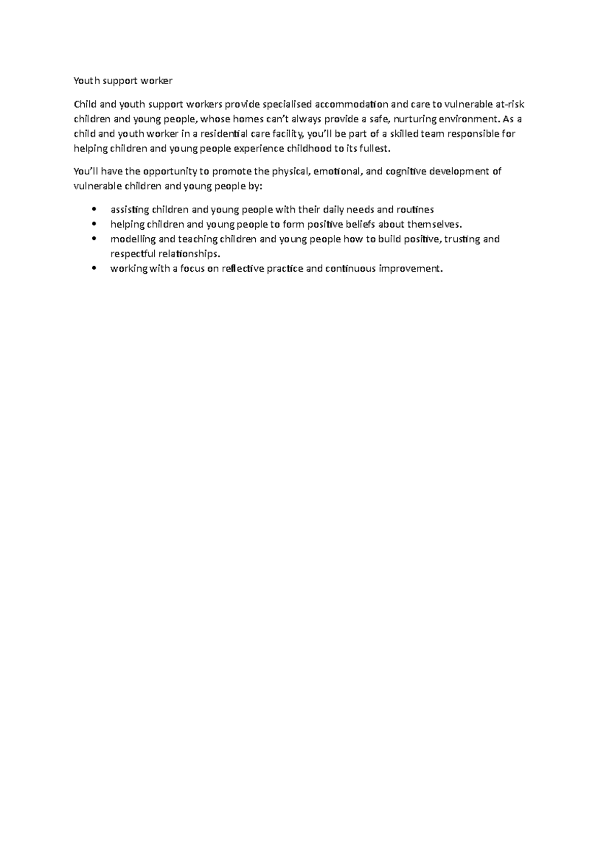 Youth Support Worker: Essential Learning Resource for Care Workers ...