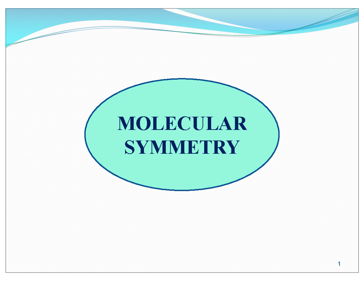 Point Groups in Molecular Symmetry - A Comprehensive Guide - Studocu