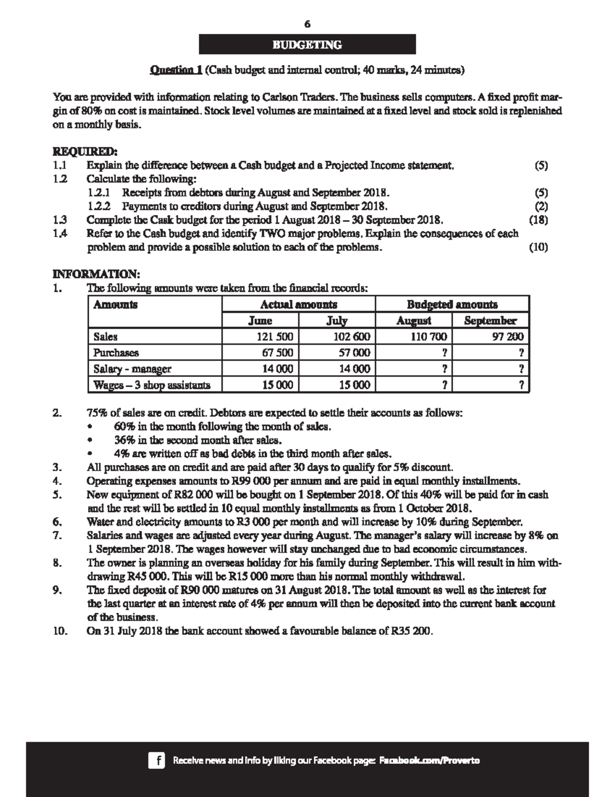 Module 4 - Budgeting Questions: Cash Budget Analysis and Solutions ...