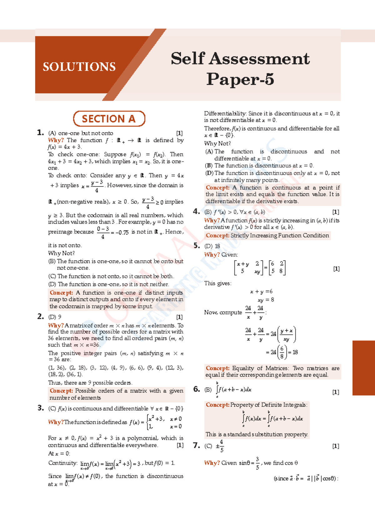Differentiability and Continuity Concepts in Mathematics (MAT-482 ...