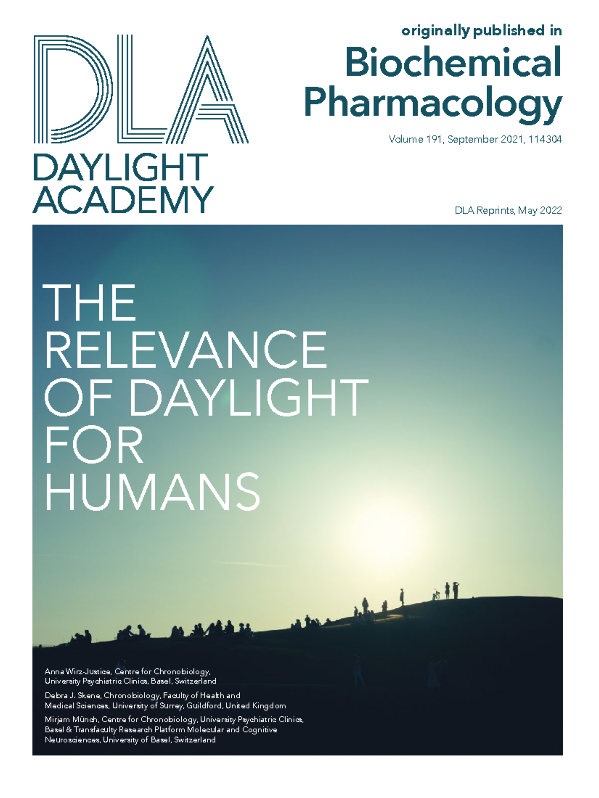 DLA-Reprints Relevance of daylight for humans 2022 - Anna Wirz-Justice ...