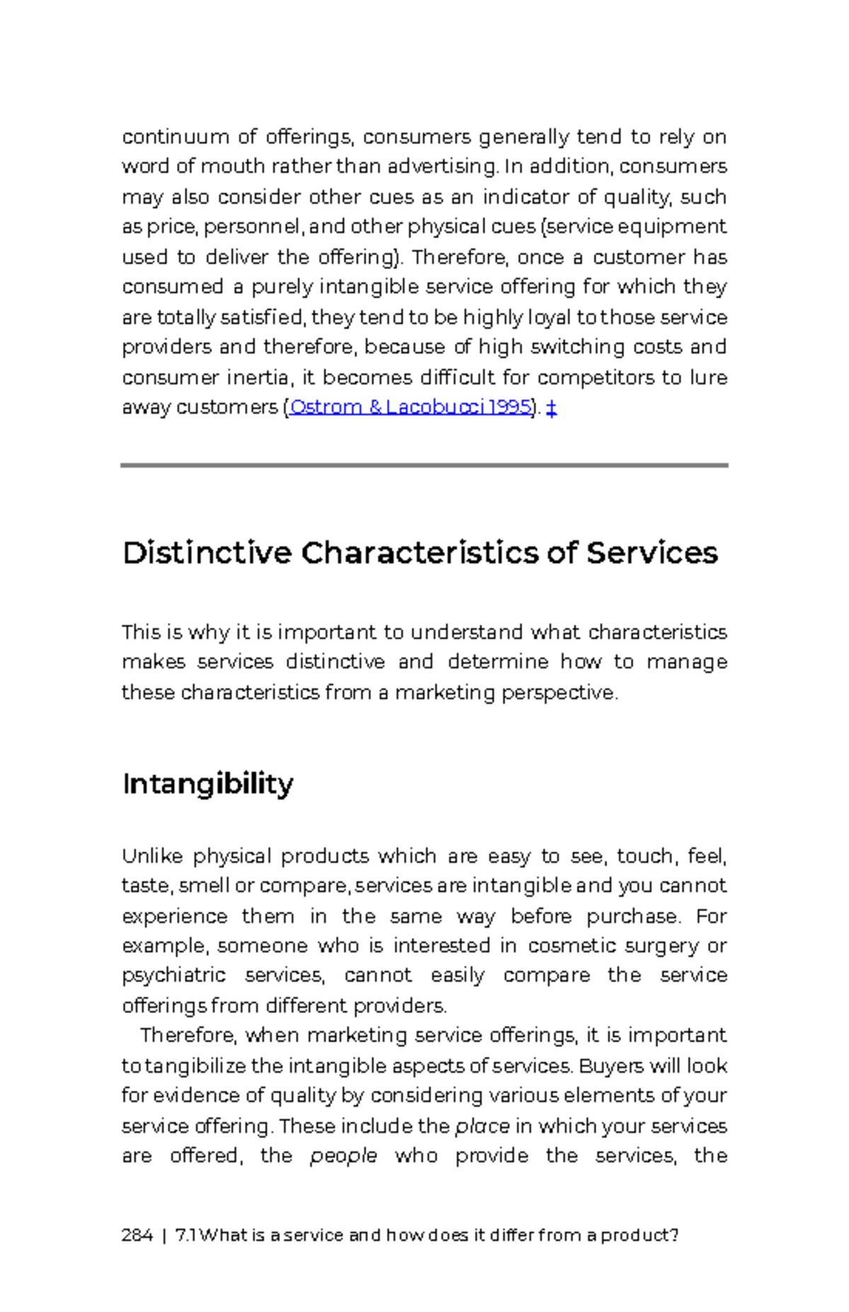 Chapter 7-4: Understanding Service Characteristics and Consumer Loyalty ...