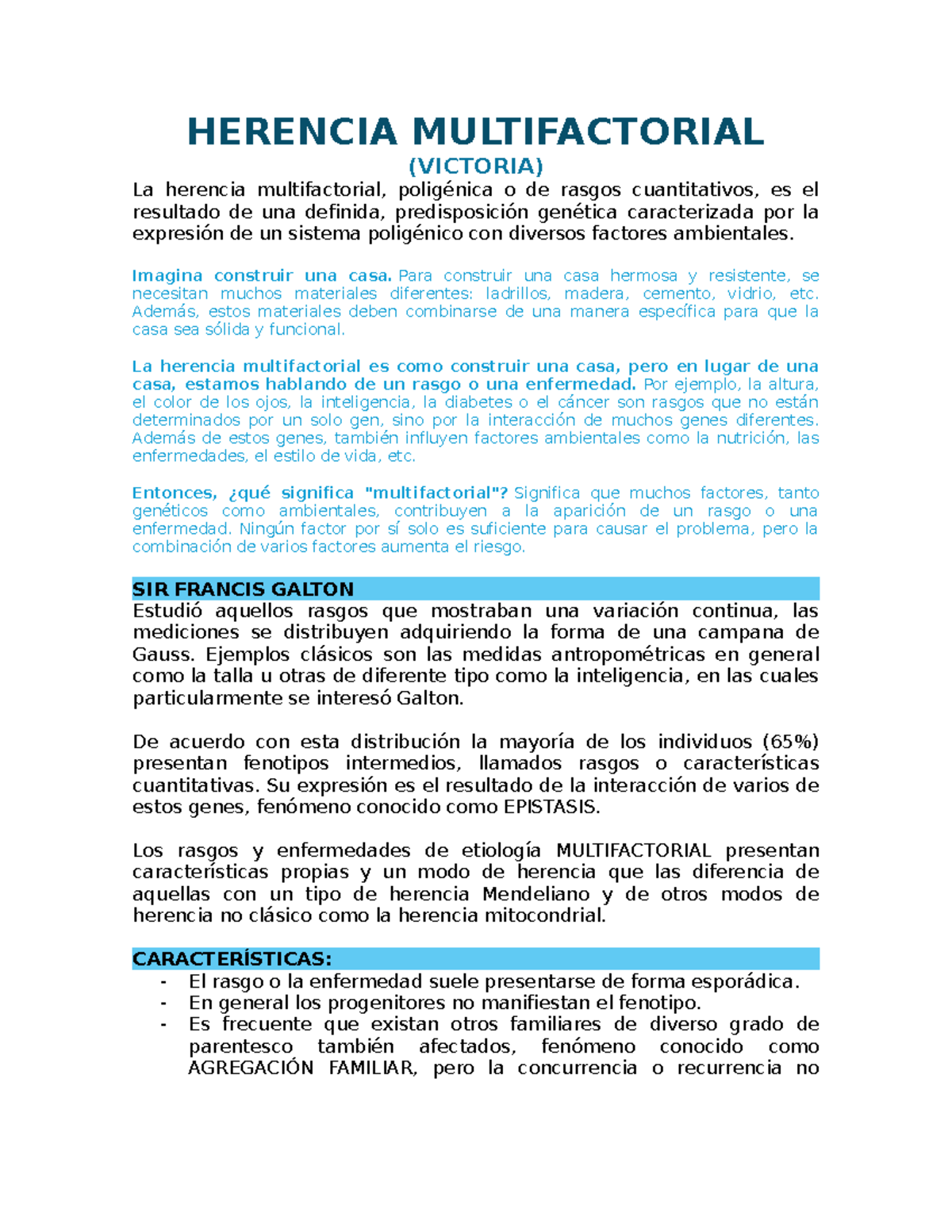 Herencia Multifactorial: Conceptos y Características Clave en Genética ...