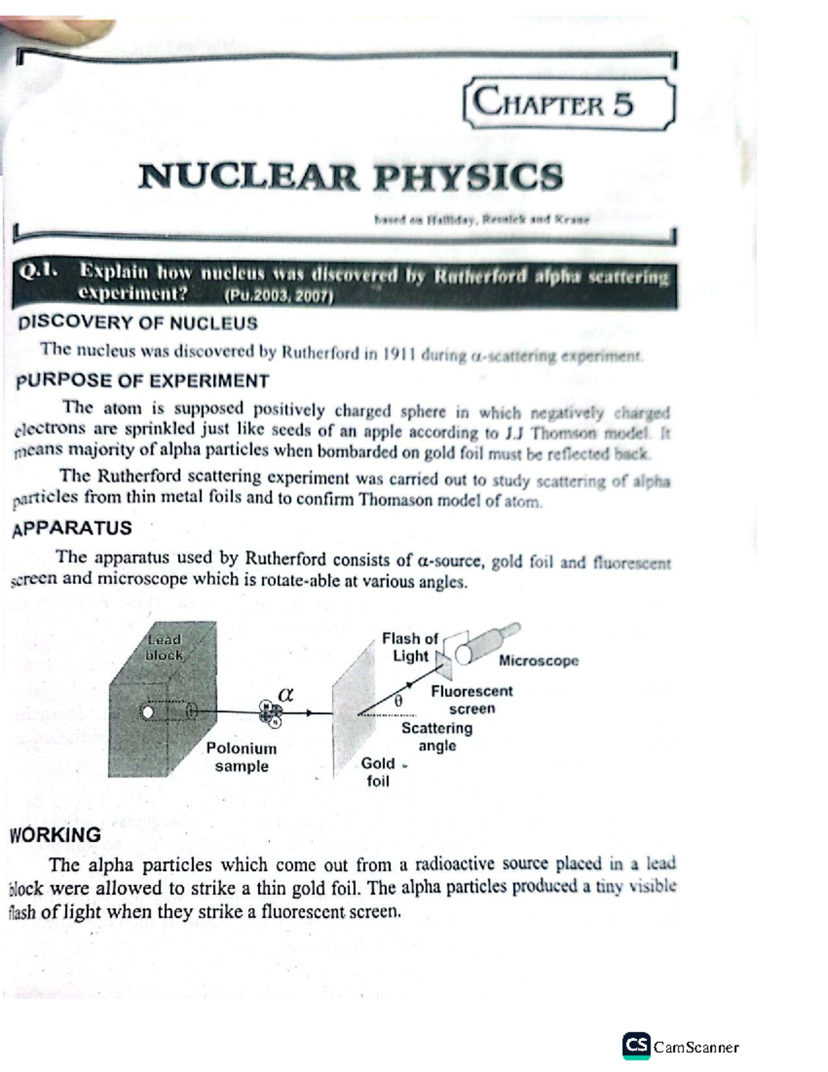 CHAPTER 5: NUCLEAR PHYSICS - DISCOVERY AND PROPERTIES OF NUCLEUS (B.Sc ...