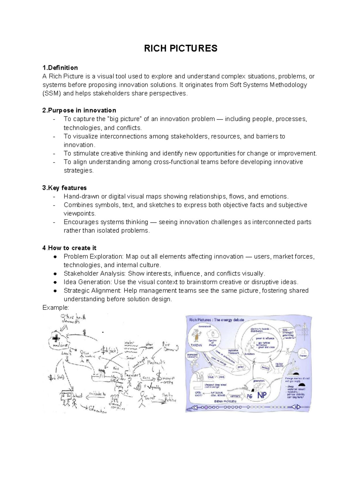 RICH PICTURES: Exploring Innovation Challenges and Solutions - Studocu