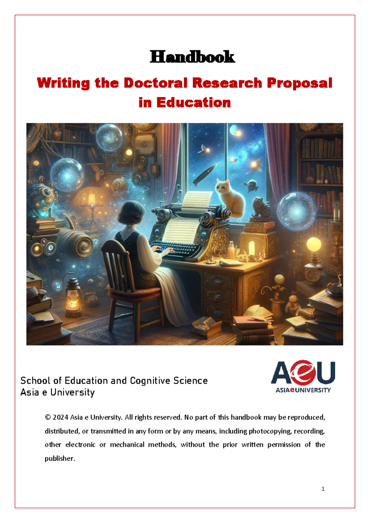 Handbook for Writing Doctoral Research Proposals in Education (EdD ...