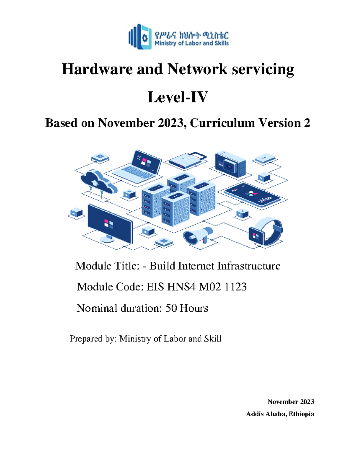 EIS HNS4 M02 1123 - Module on Building Internet Infrastructure - Studocu