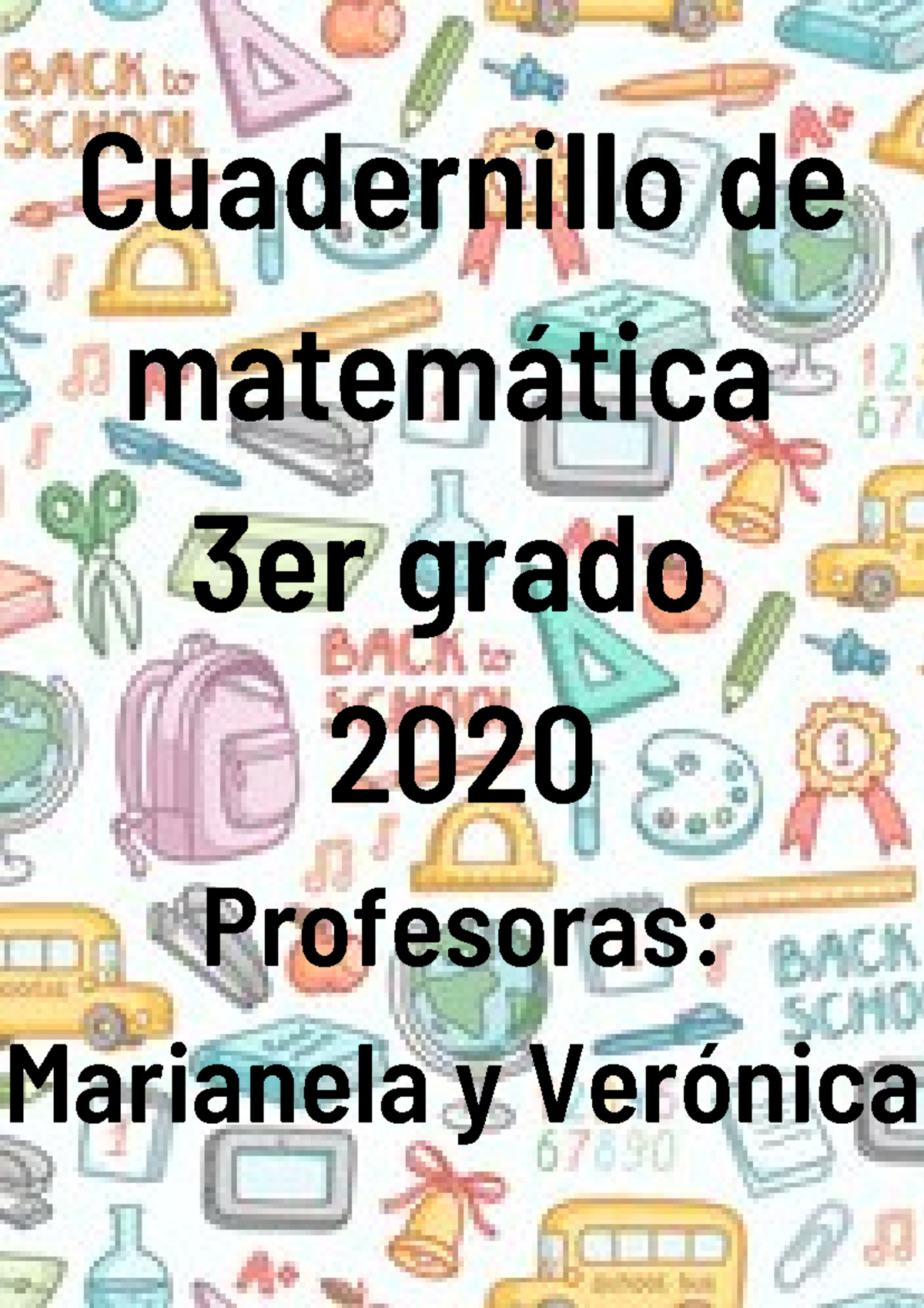 Cuadernillo de Matemática 3er Grado - Actividades y Problemas 2020 ...