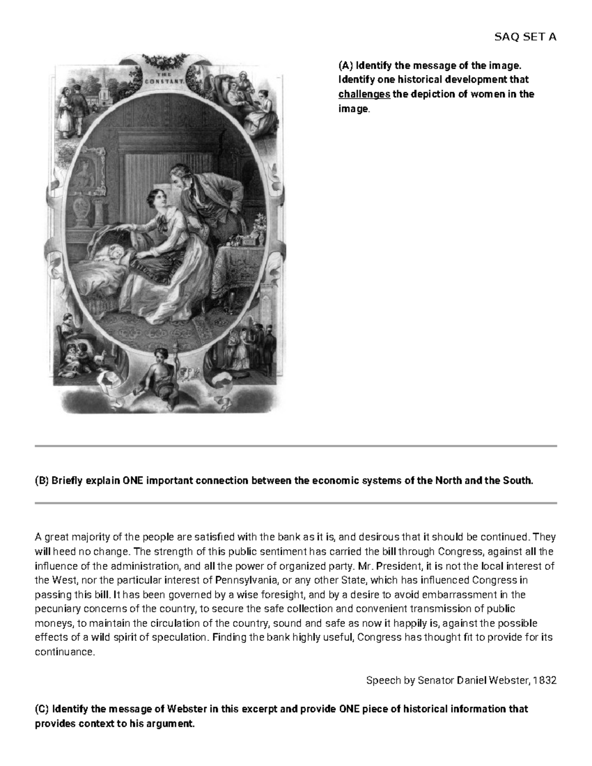 SAQ Analysis for APUSH Period 4: Evaluating Historical Narratives and ...