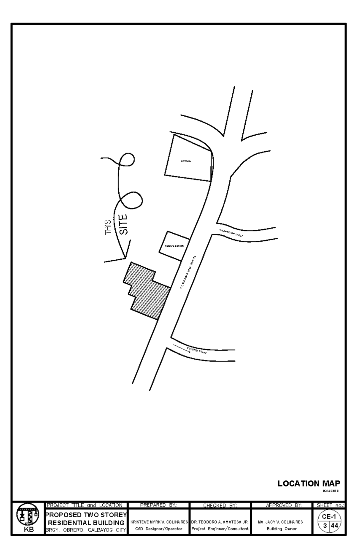 Colinares Complete PLAN PDF - P-3, OLD ROAD, BRGY. OBRERO CALANGCAAN ...