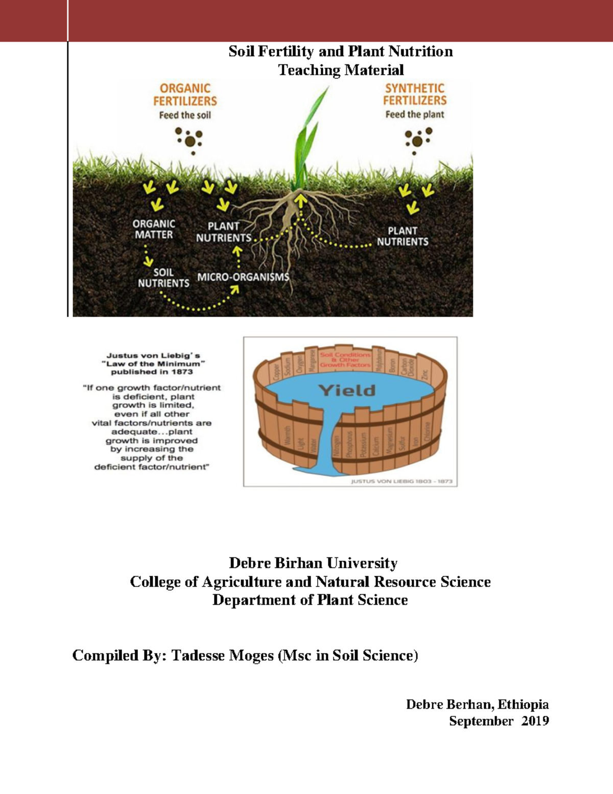Soil fertility and plant nutrition - Soil Fertility and Plant Nutrition ...