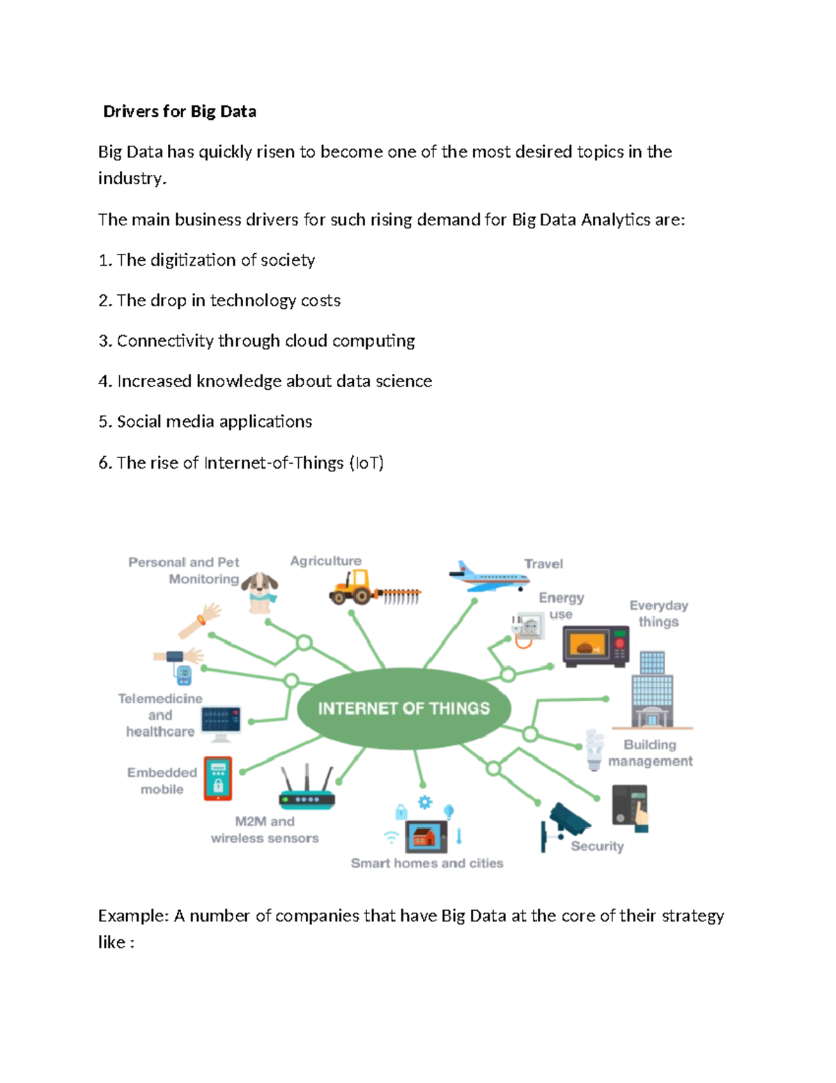 Drivers for Big Data & Its Analytics - BDA Unit 1 Overview - Studocu