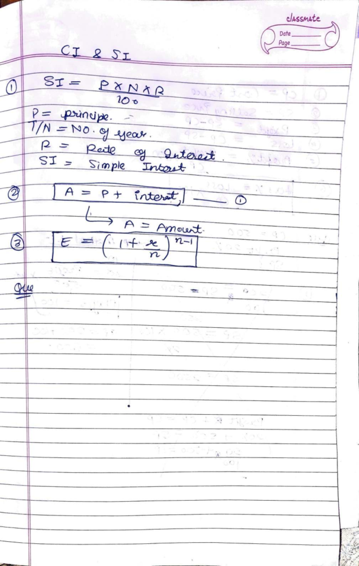 SI and CI - Class Notes and Study Guide - Studocu