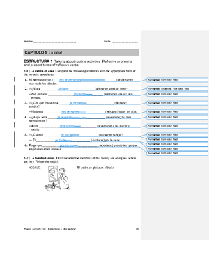 2020-Spanish 2(SPAN1102)-Lab Manual Key - Lab Manual Answer Key ...