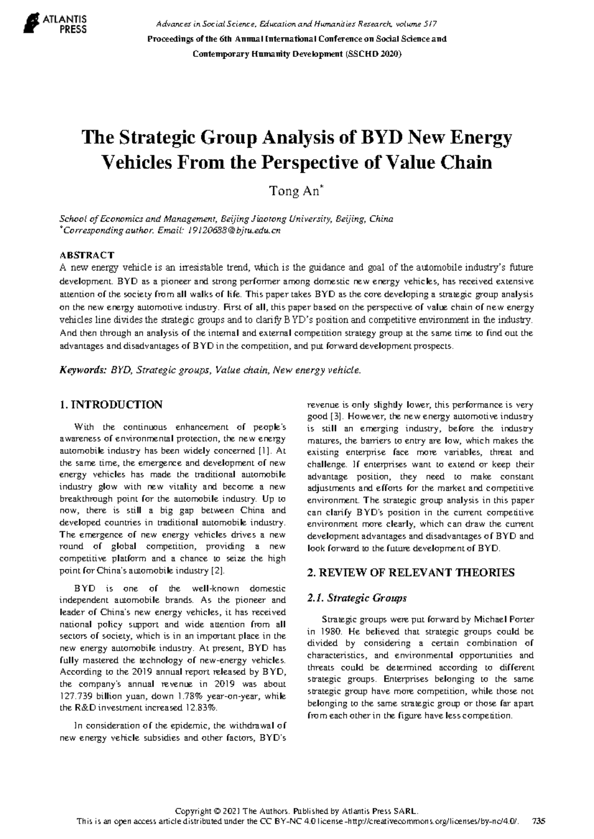 BYD international path - The Strategic Group Analysis of BYD New Energy ...