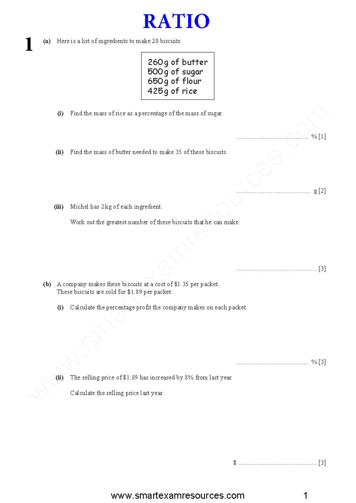 Ratio-Topic-Questions-Set-4-qp-ms.pdf - (a) Here is a list of ...