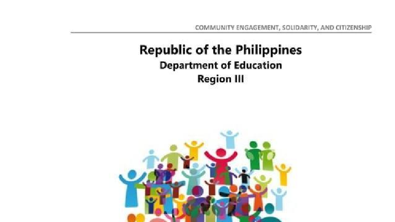 Community Engagement, Solidarity, and Citizenship Curriculum Guide ...