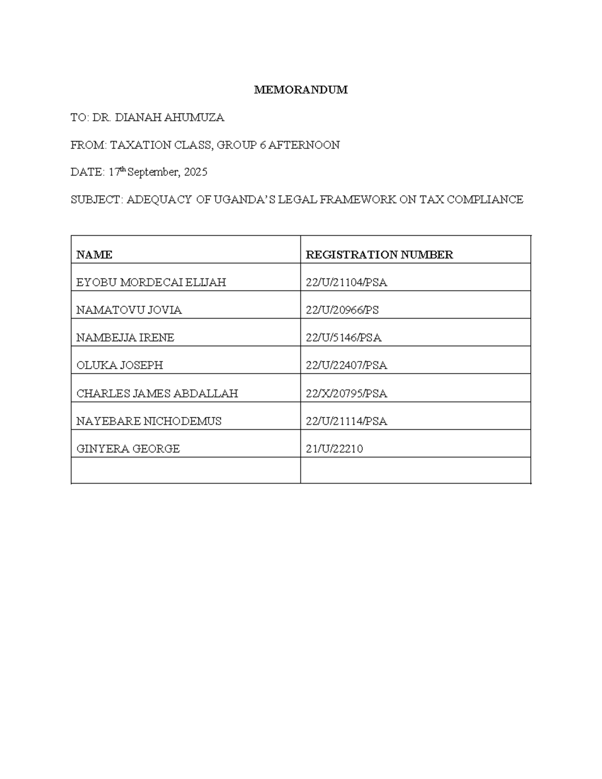 Tax Compliance in Uganda: Analyzing the TPCA Framework (TAX 101) - Studocu