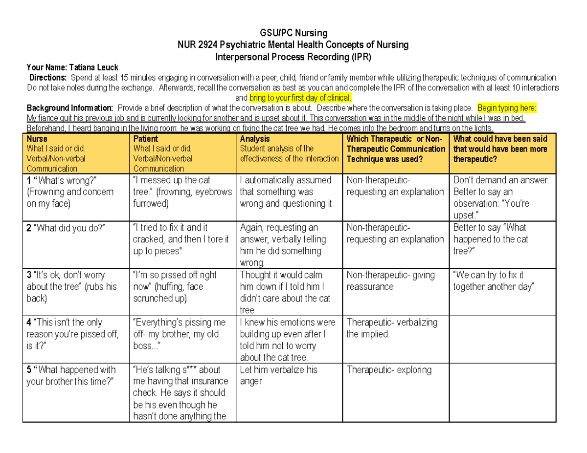 IPR+Template bv - therapeutic and non therapeutic communication ...