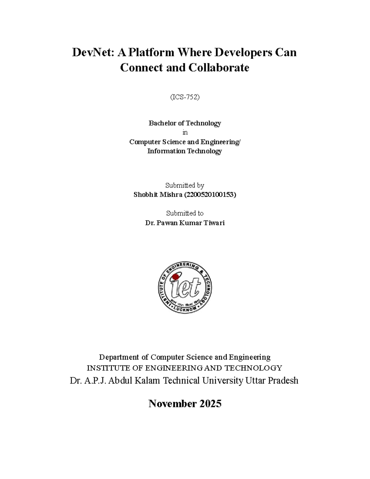 DevNet Platform: Enhancing Developer Collaboration and Communication (B ...