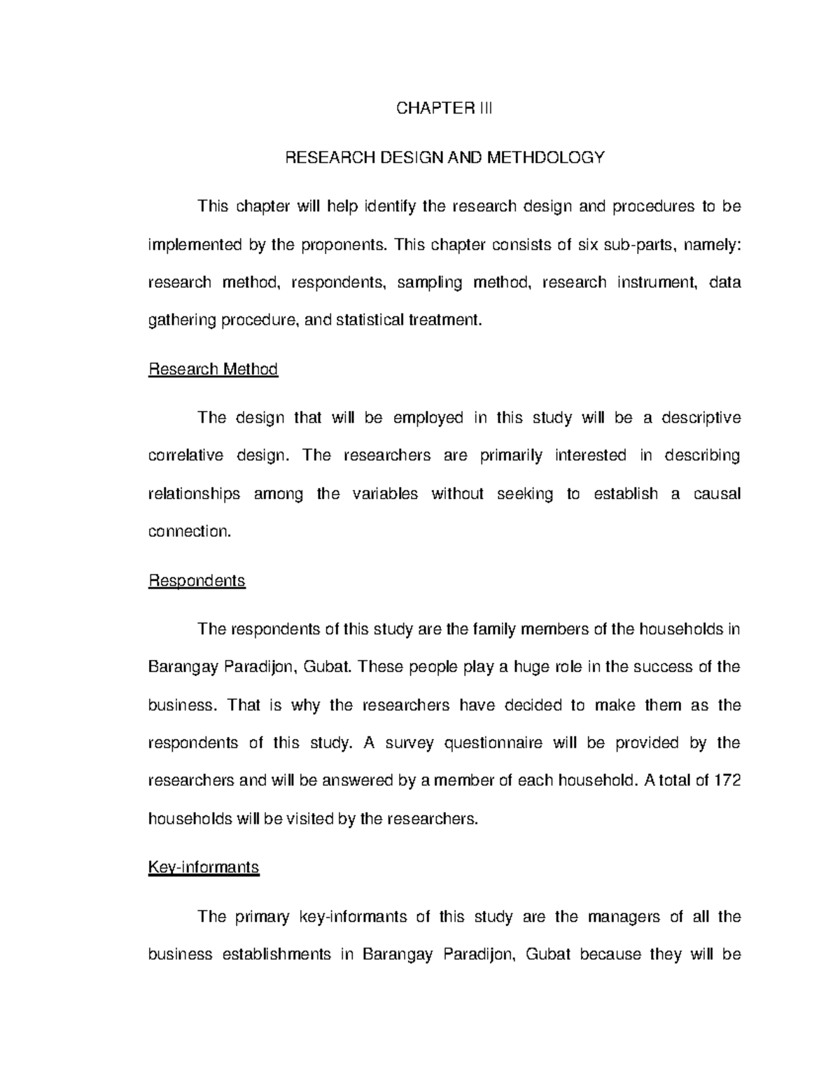 Chapter-III-3is - For sample use only. - CHAPTER III RESEARCH DESIGN ...